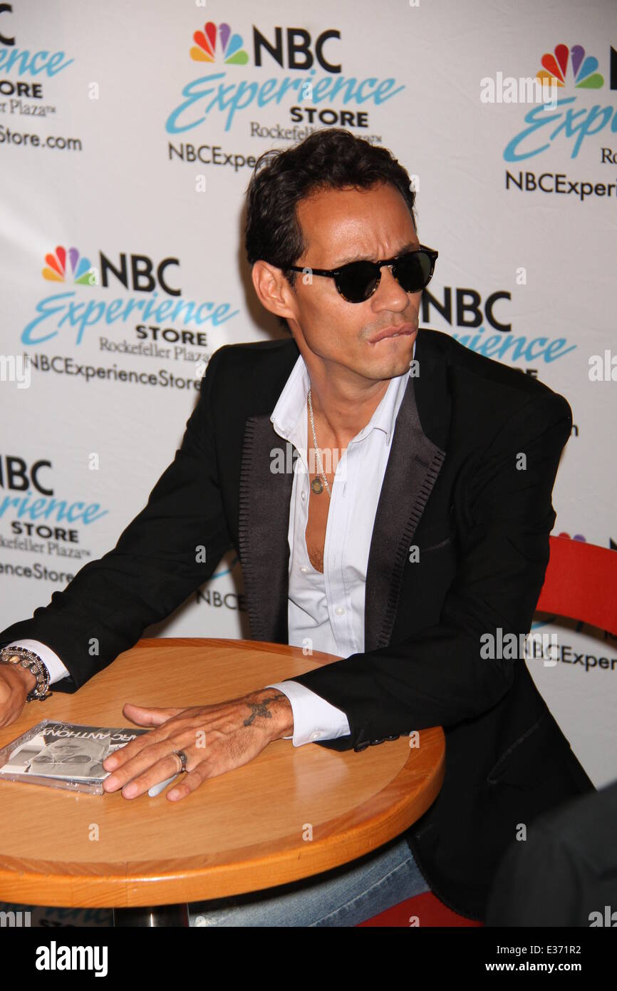 Latin musician Marc Anthony promtes his new album 3.0 at the NBC ...