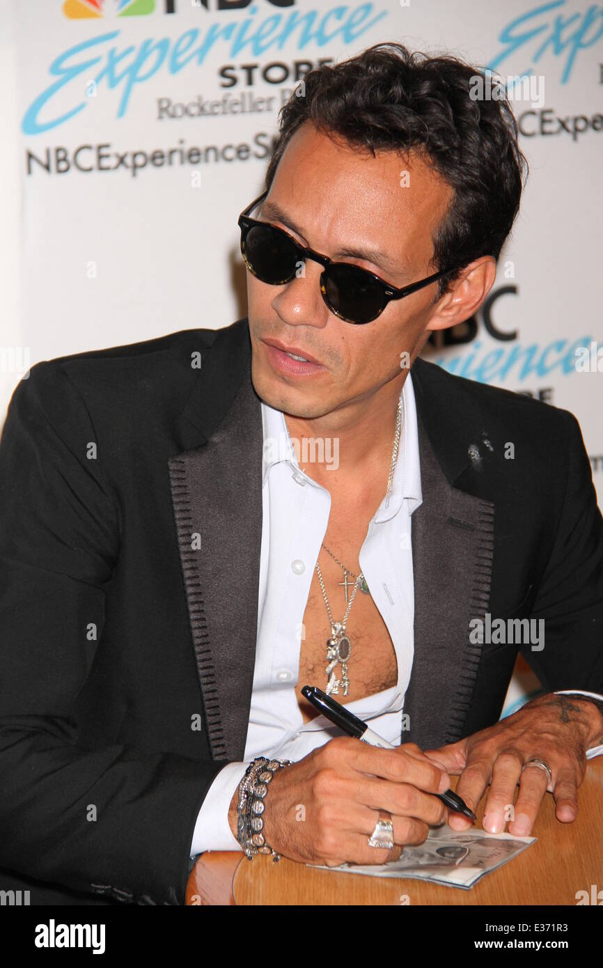 Latin musician Marc Anthony promtes his new album 3.0 at the NBC ...