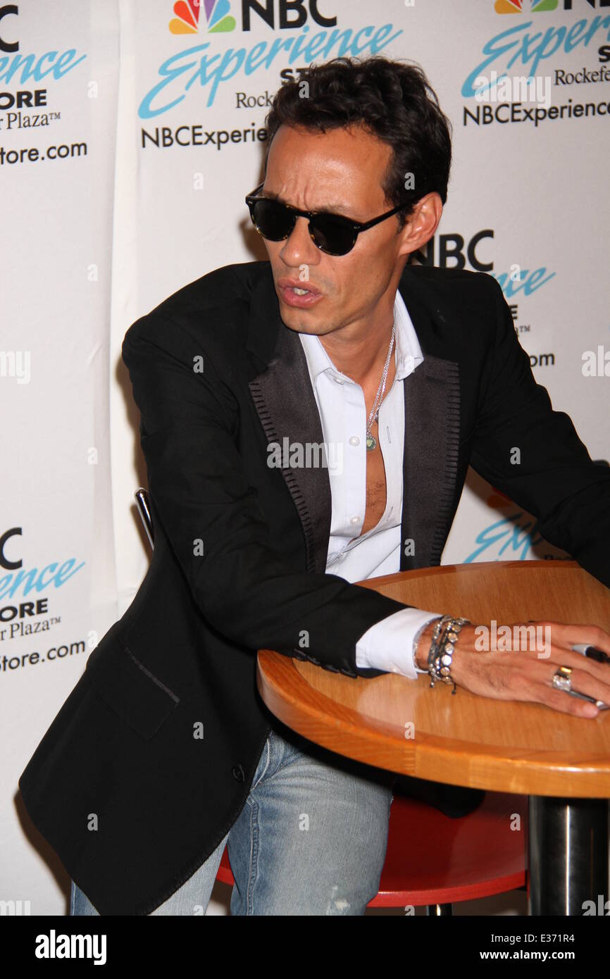Latin musician Marc Anthony promtes his new album 3.0 at the NBC ...
