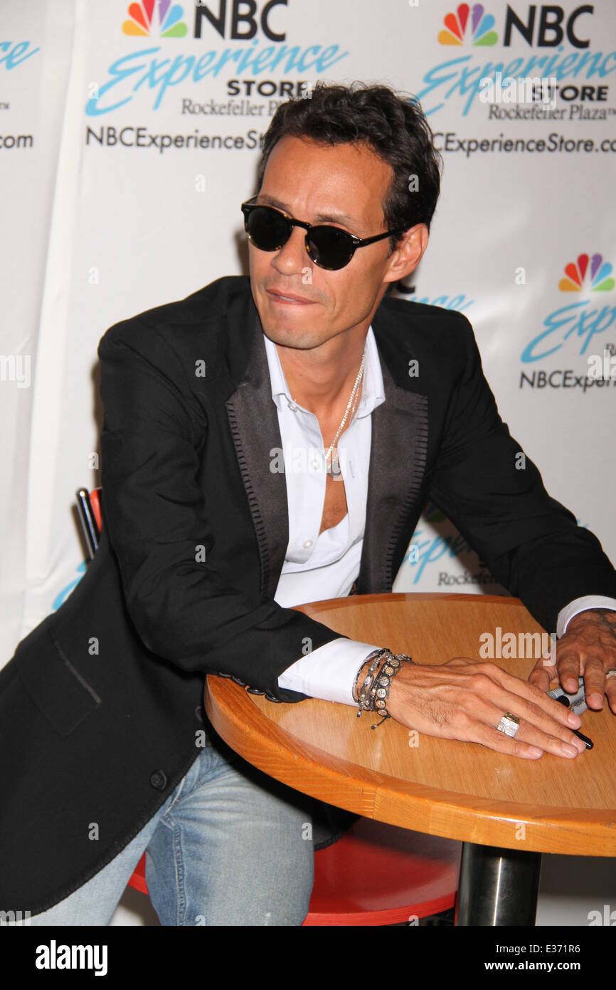 Latin musician Marc Anthony promtes his new album 3.0 at the NBC ...