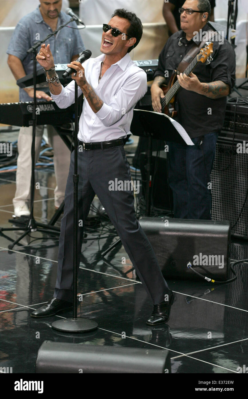 Marc Anthony performs live as part of the Toyota Concert Series on NBC ...