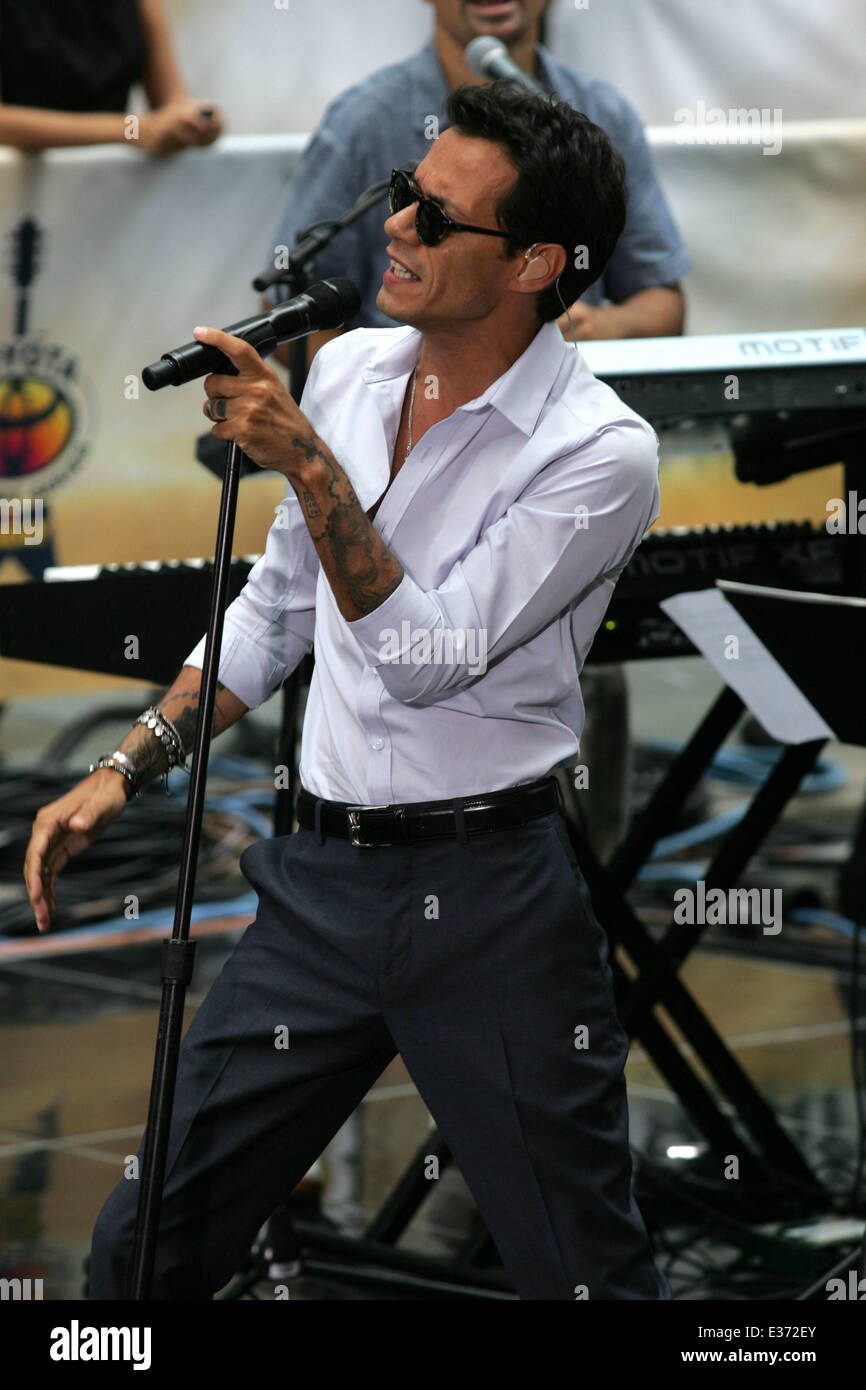 Marc Anthony performs live as part of the Toyota Concert Series on NBC ...