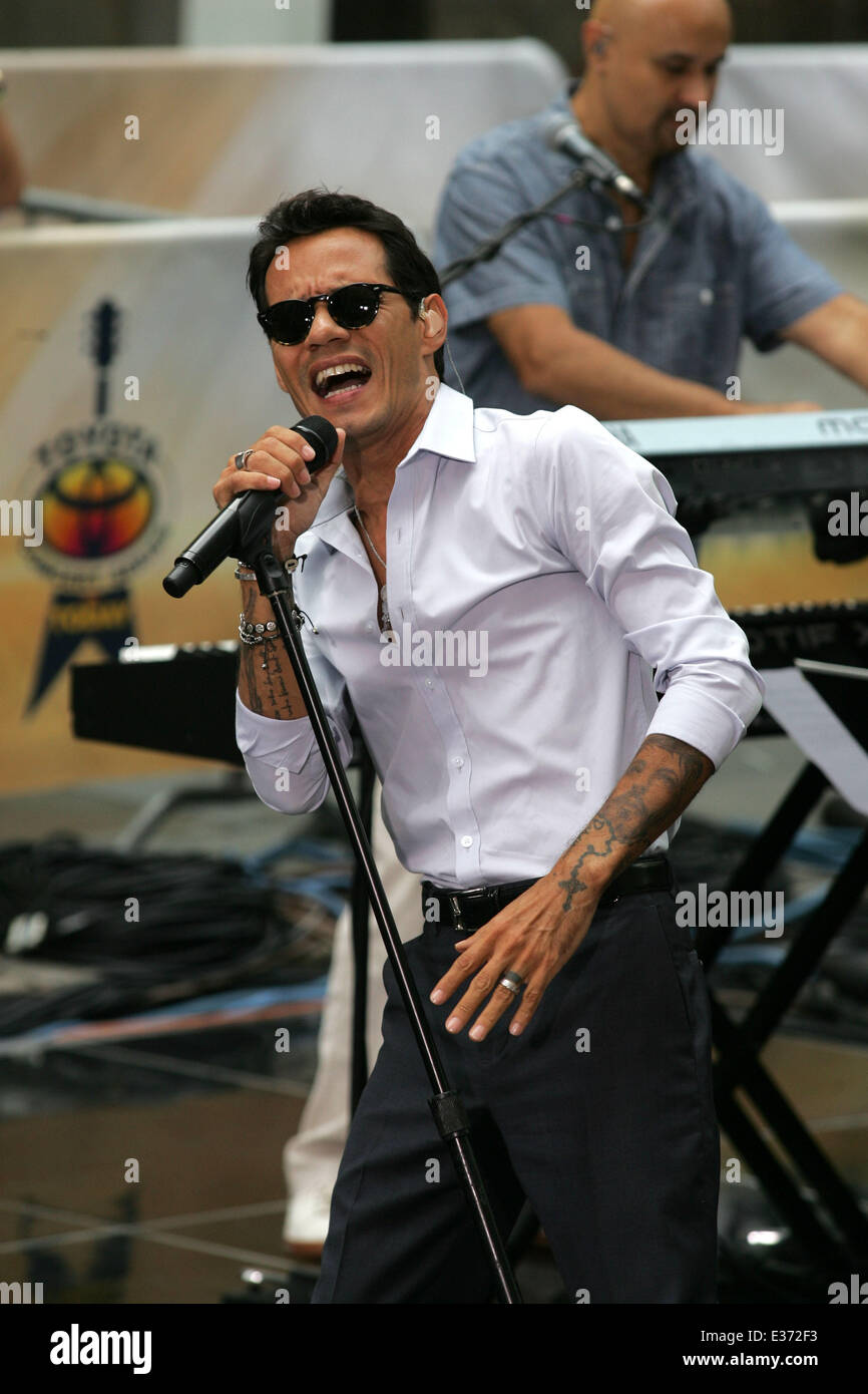 Marc Anthony performs live as part of the Toyota Concert Series on NBC ...