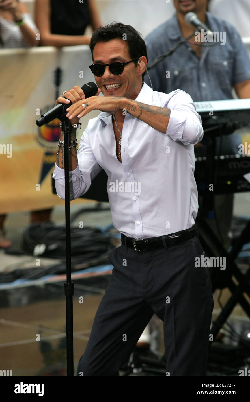 Marc Anthony performs live as part of the Toyota Concert Series on NBC ...