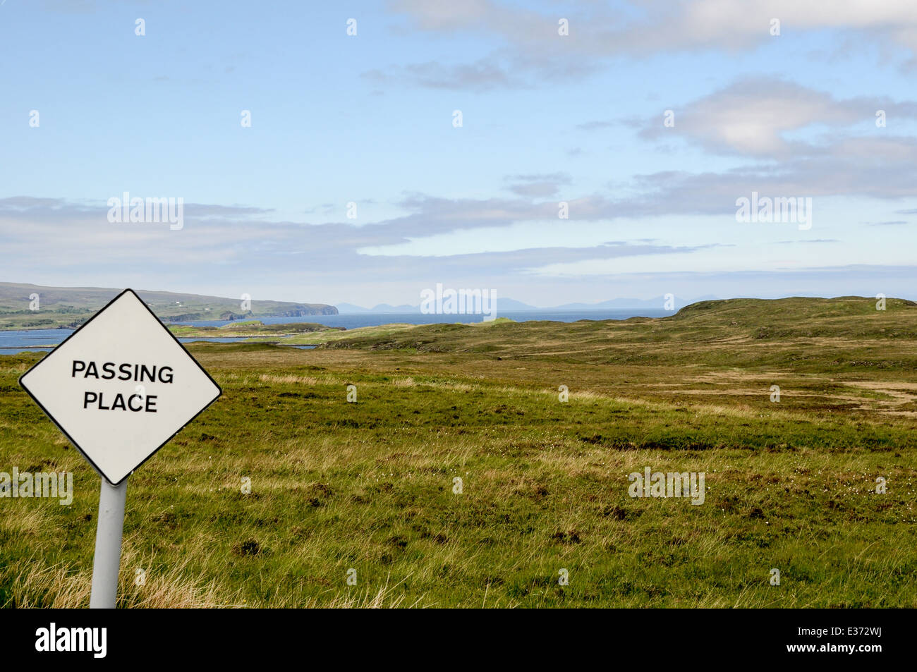 Passing Place Sign, Isle of Skye, Scotland Stock Photo - Alamy