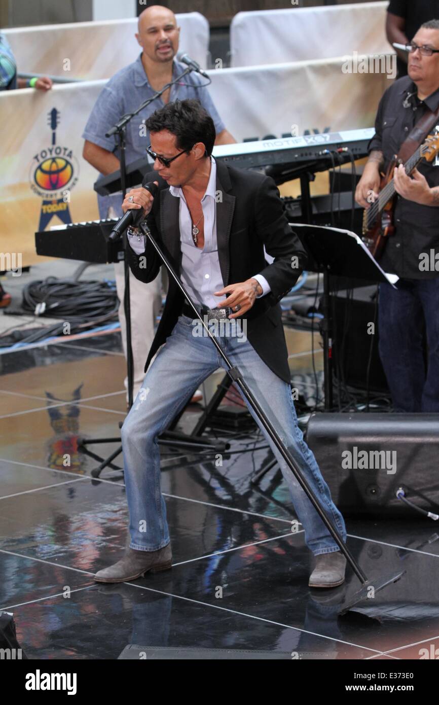 Marc Anthony performs live as part of the Toyota Concert Series on NBC ...