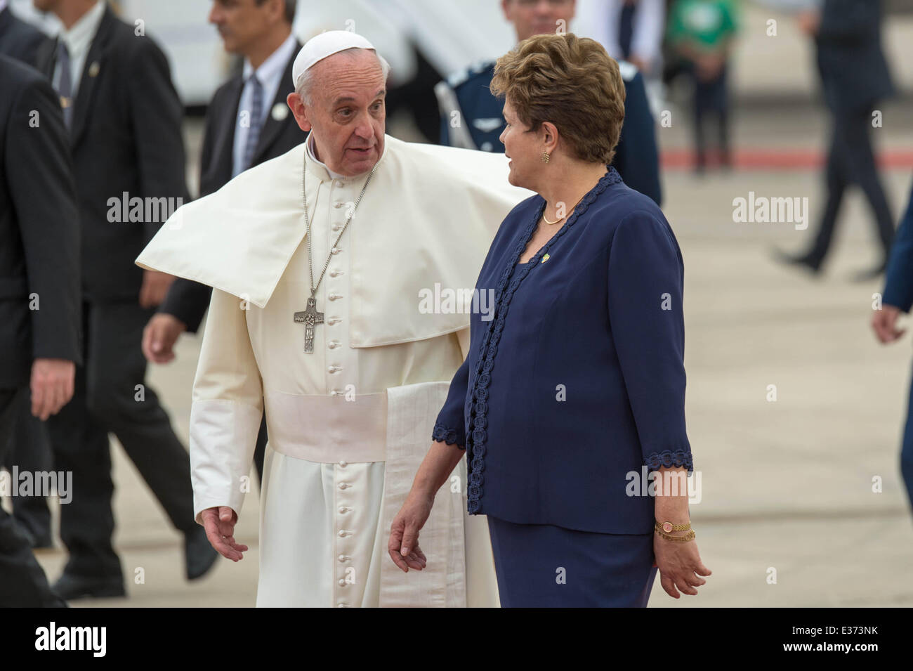 Pope Francis attends The Roman Catholic Church's World Youth Day ...