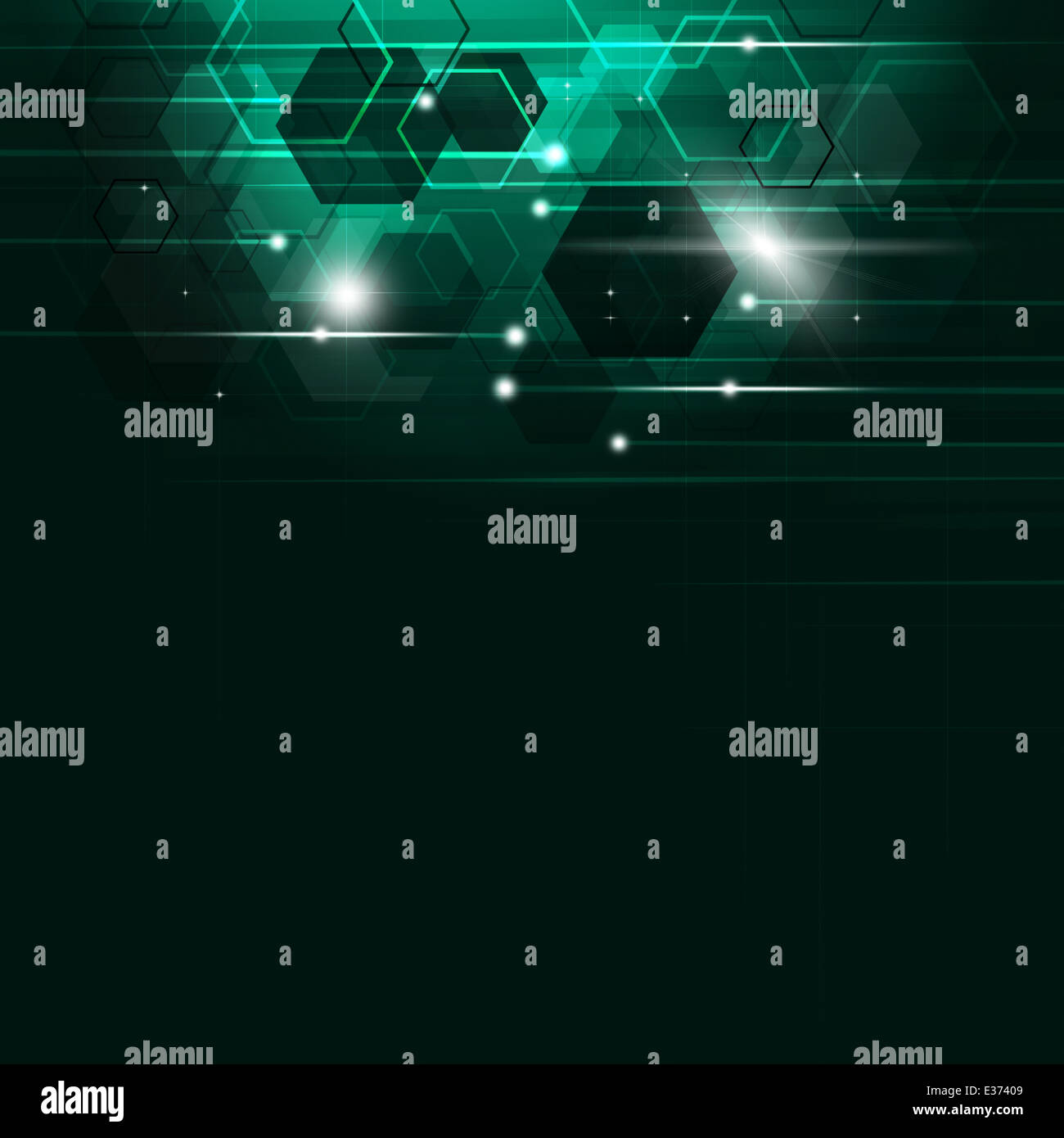 abstract technology geometric concept dark green background Stock Photo ...