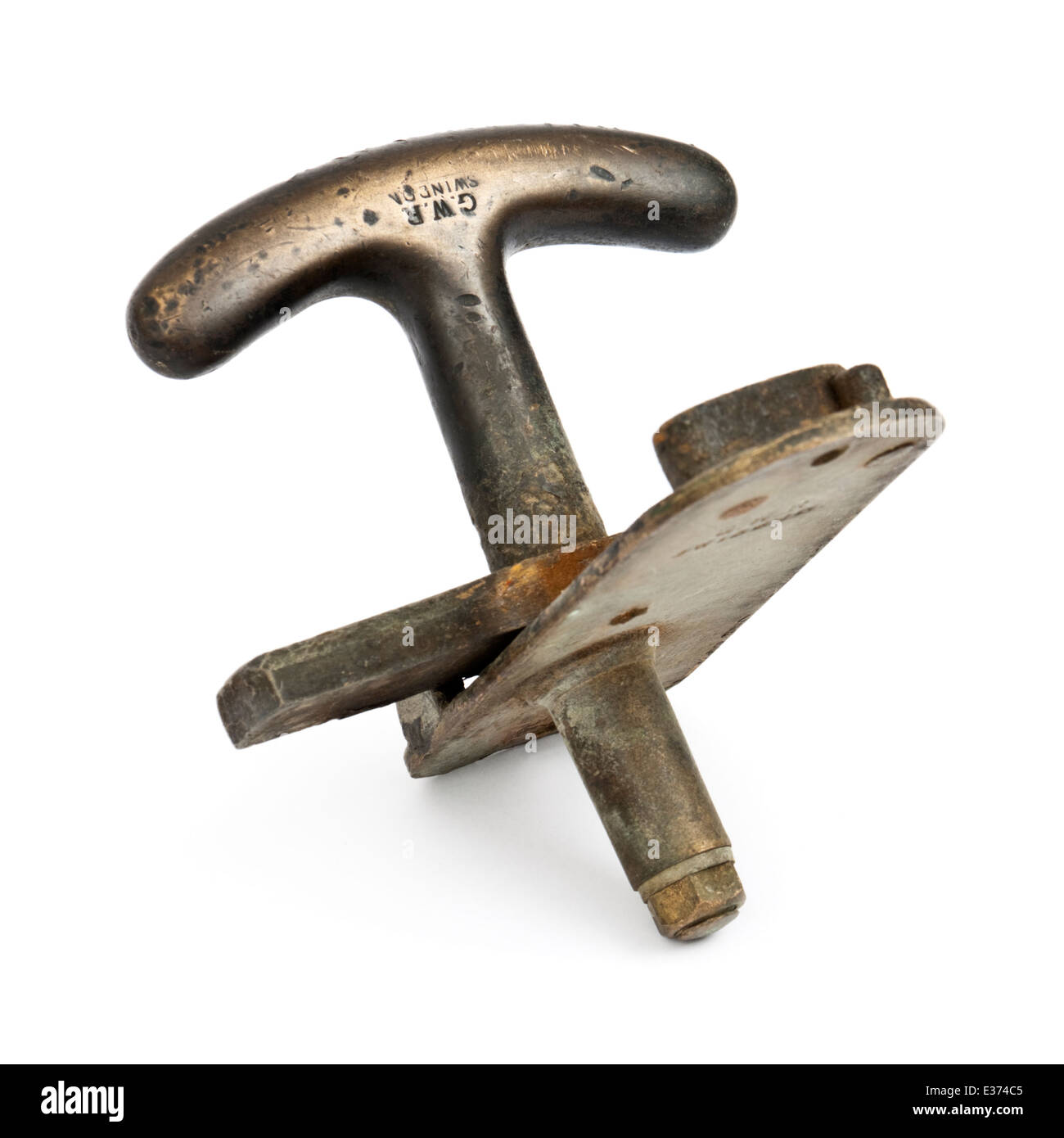 Rare 1930's GWR (Great Western Railway, Swindon) train door handle ...