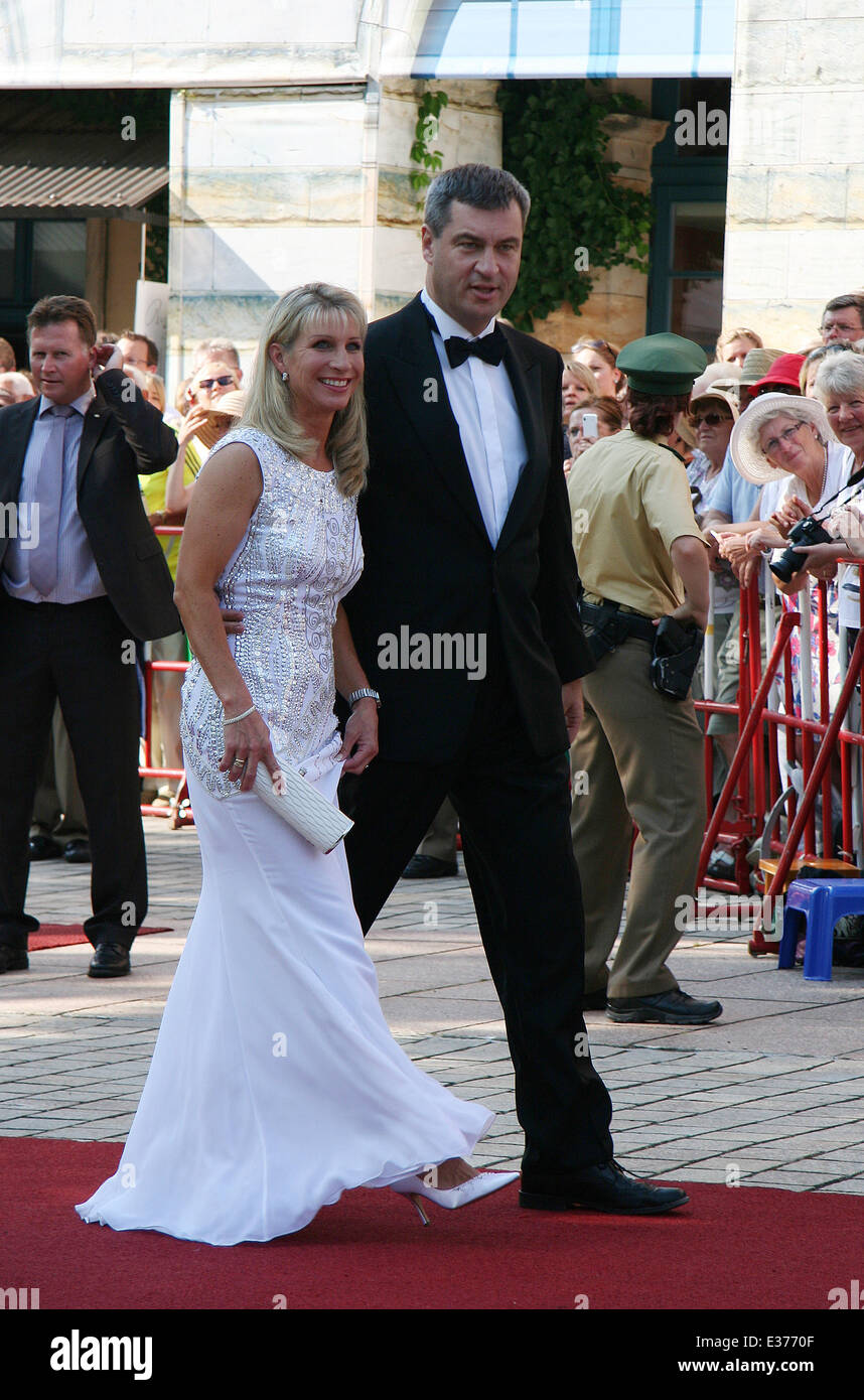 Guests attend the opening of the 2013 Bayreuth Festival Featuring: Dr ...