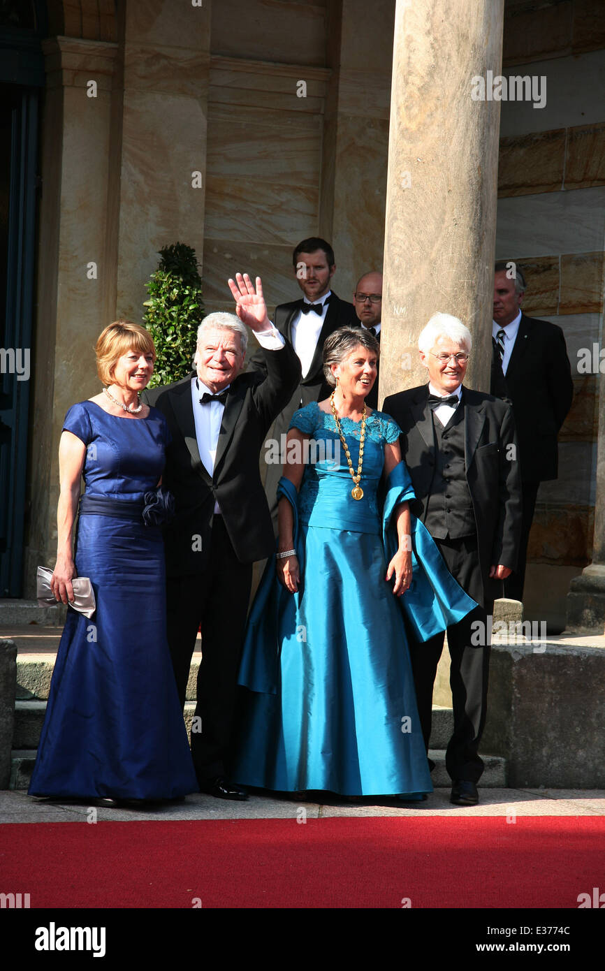 Guests attend the opening of the 2013 Bayreuth Festival Where: BAYREUTH ...