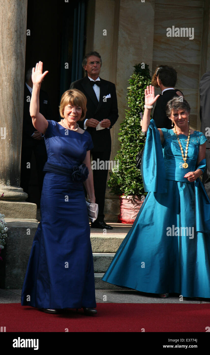 Guests attend the opening of the 2013 Bayreuth Festival Featuring ...