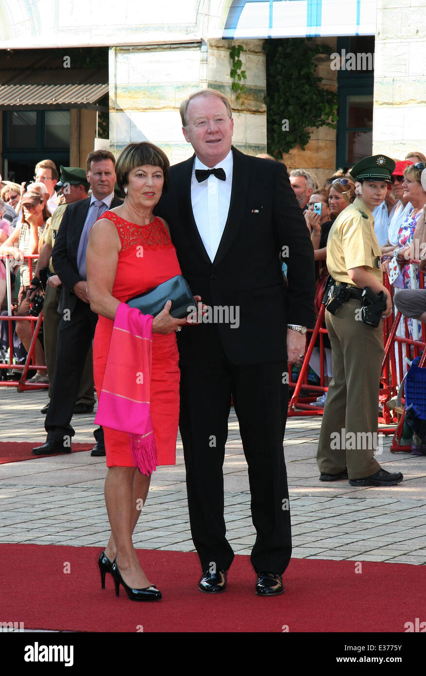 Guests attend the opening of the 2013 Bayreuth Festival Where: BAYREUTH ...