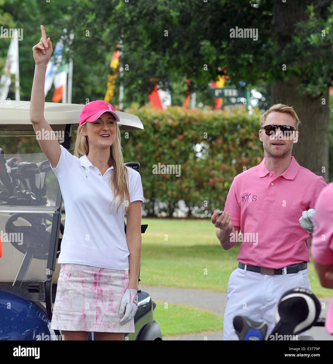 Singer Ronan Keating was all hands as he gave his girlfriend Storm ...