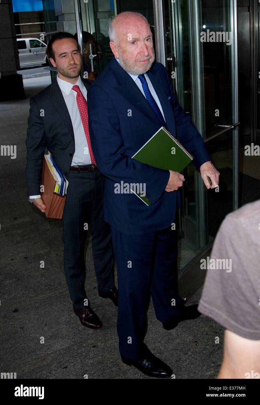 Liam Gallagher's attorneys William Beslow and Raoul Felder arrive at ...