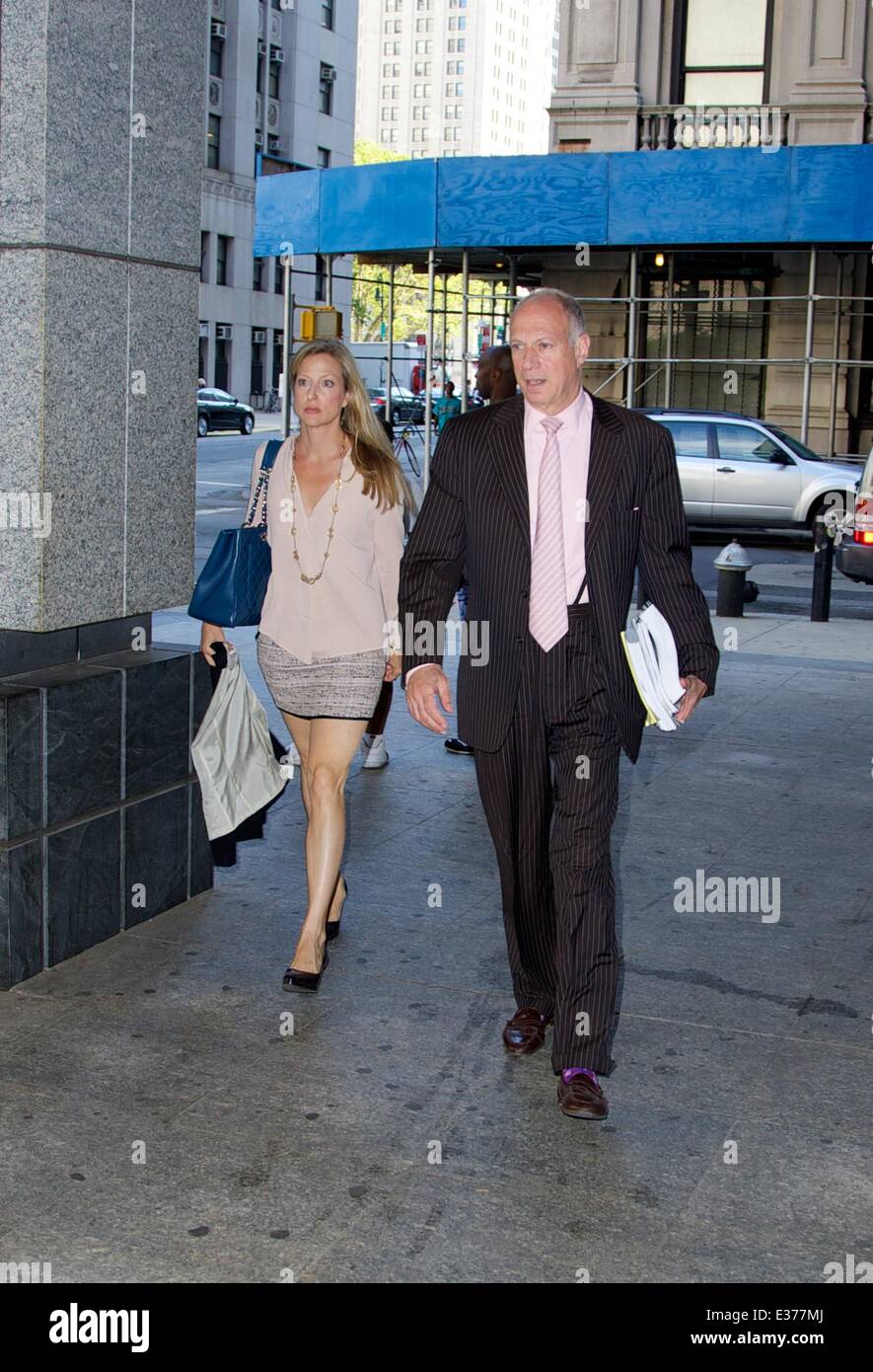 Liam Gallagher's attorneys William Beslow and Raoul Felder arrive at ...
