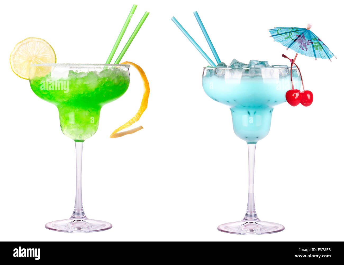 alcoholic exotic cocktail isolated on a white background Stock Photo ...