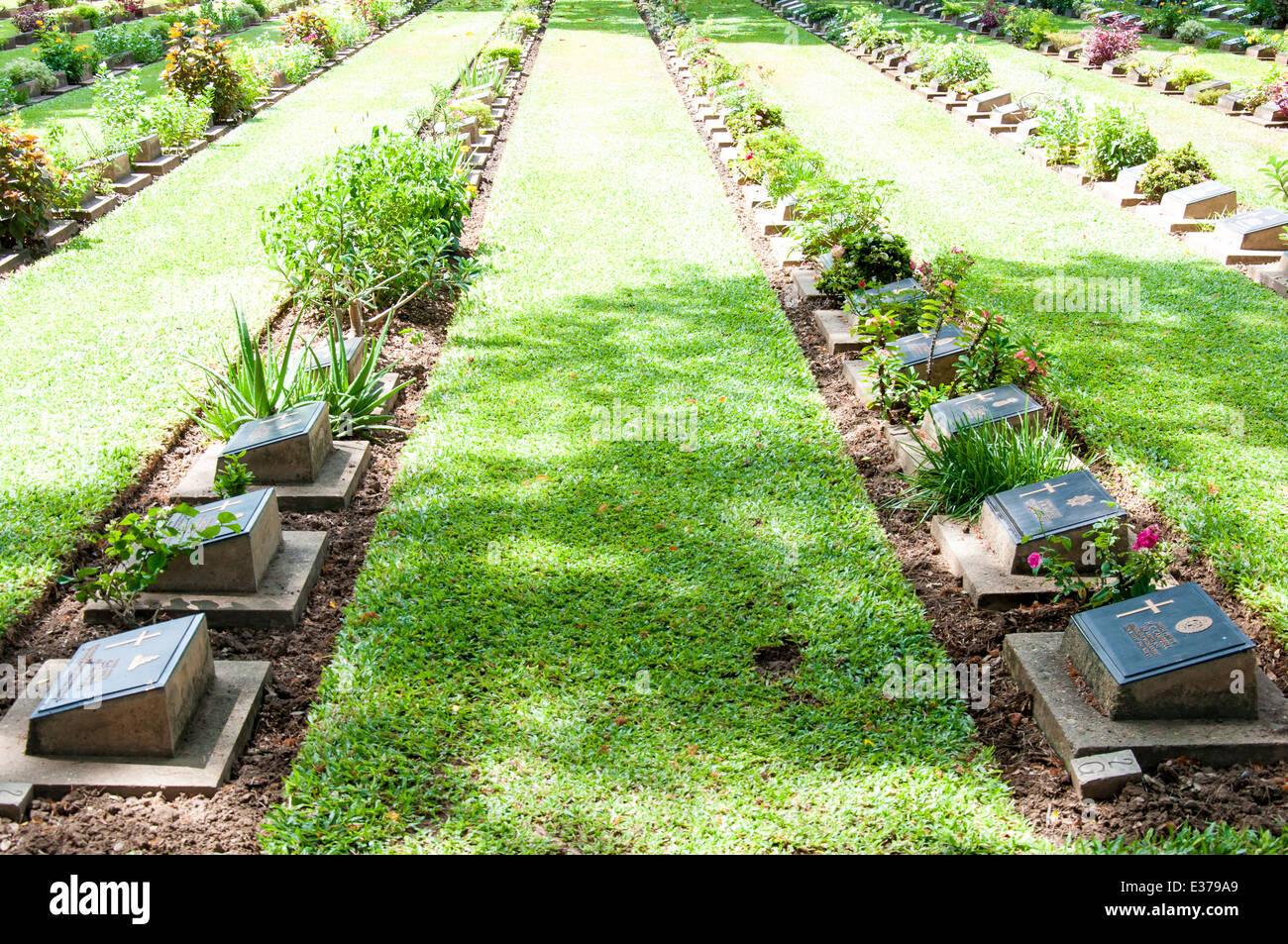 The Kanchanaburi War Cemetery, Thailand Stock Photo - Alamy