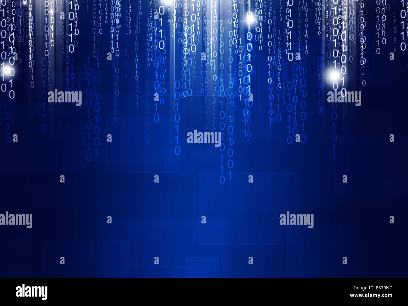 abstract technology blue business binary code background Stock Photo ...