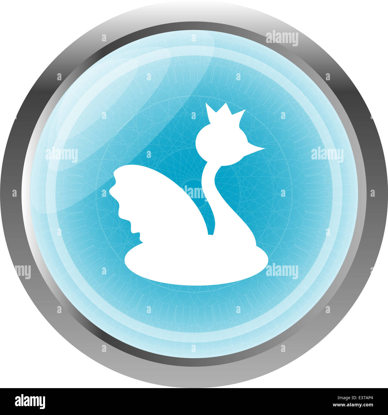 Swan illustration line art hi-res stock photography and images - Alamy