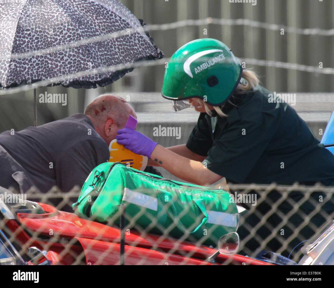 Steve McFadden (Phil Mitchell)and Daniel Coonan (Carl White) film a ...