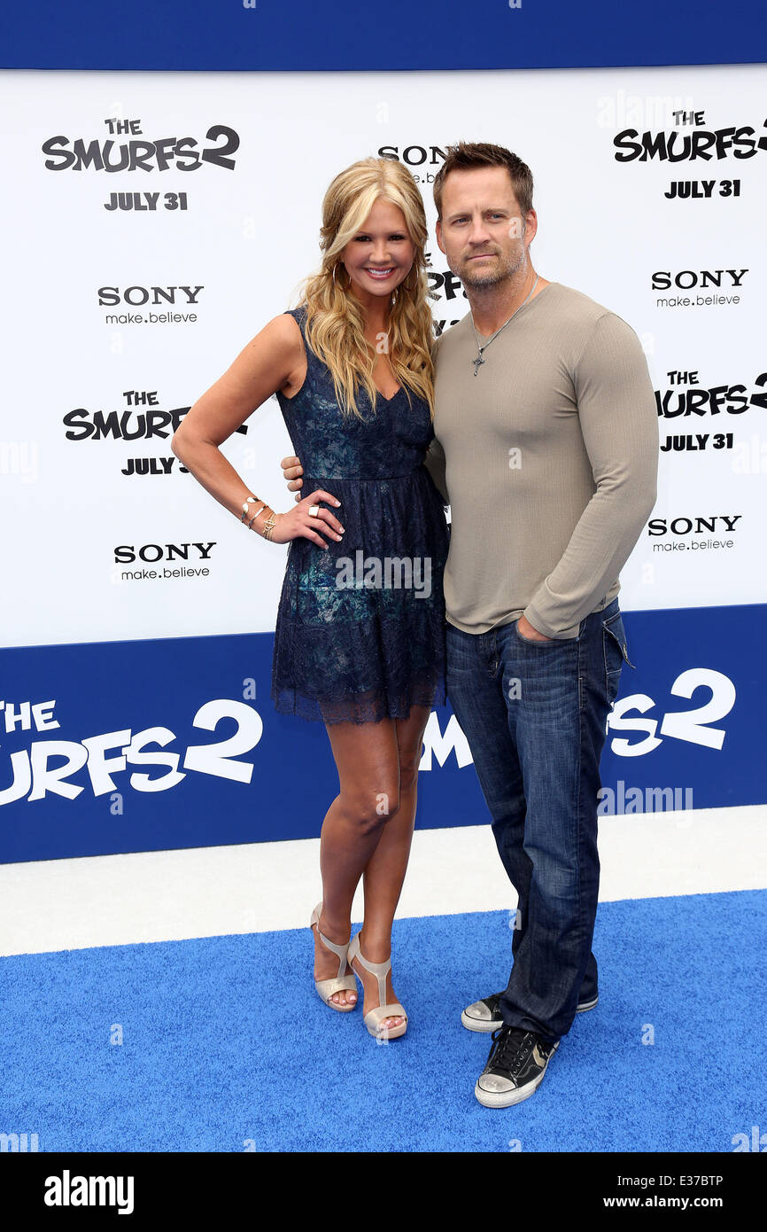 Celebrities attend COLUMBIA PICTURES "SMURFS 2" Premiere at Regency ...
