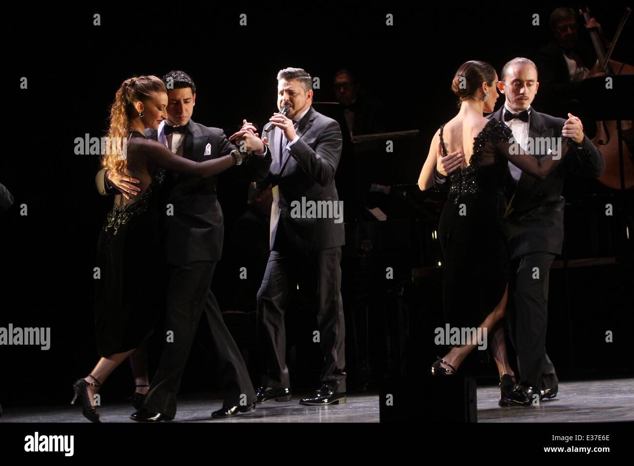 Press day for 'Forever Tango' held at the Walter Kerr Theatre Featuring ...