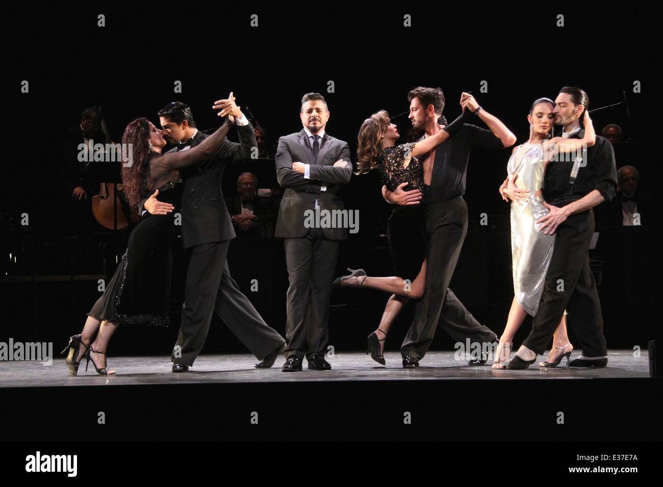 Press day for 'Forever Tango' held at the Walter Kerr Theatre Featuring ...