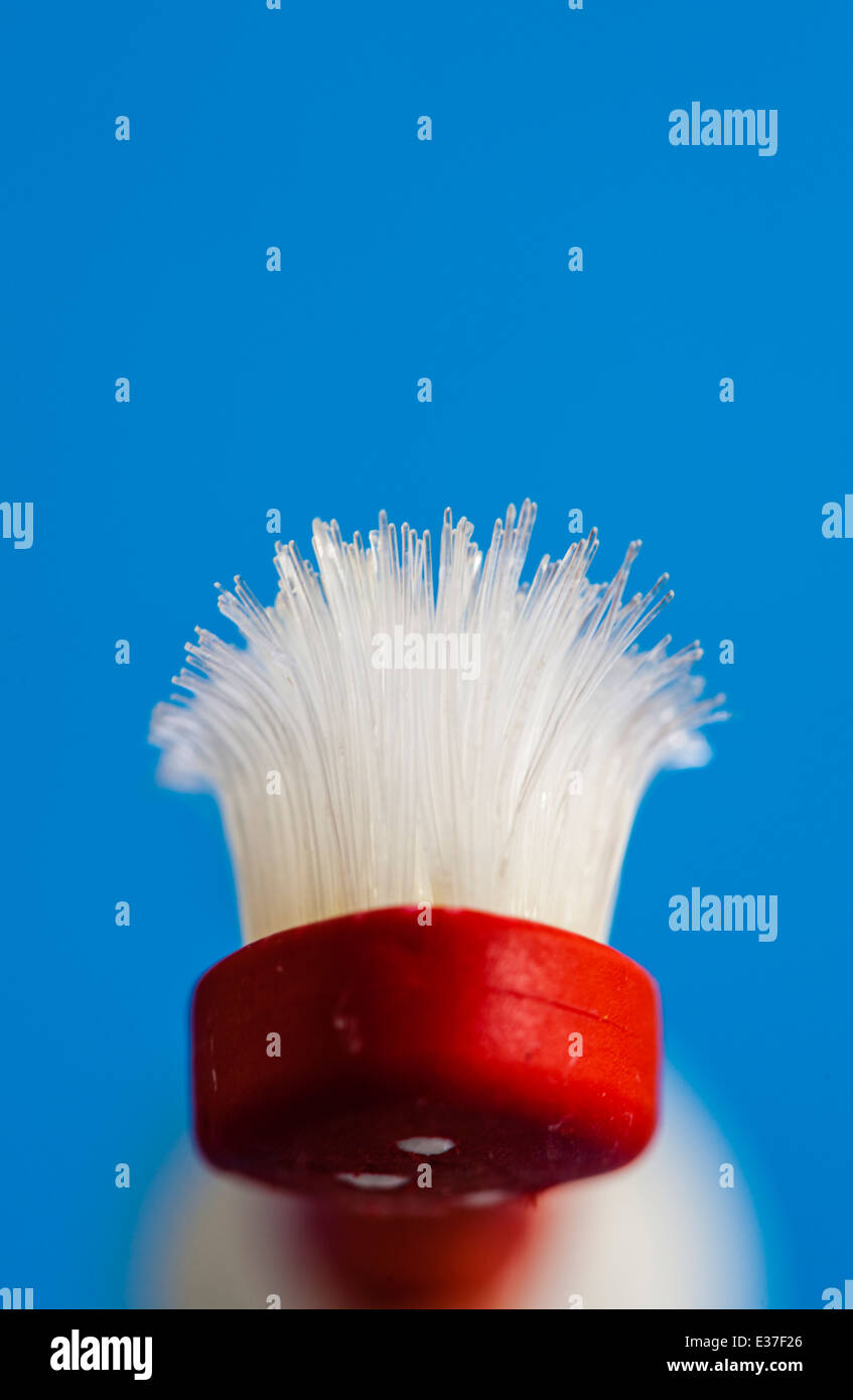 Old, frayed children's toothbrush that needs to be replaced. Dentists ...