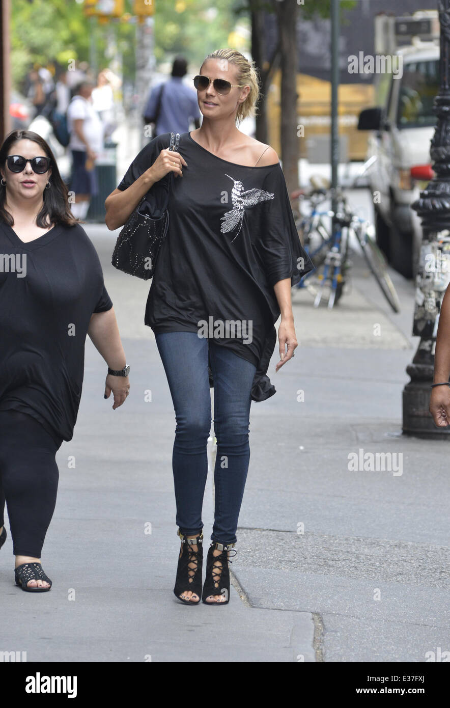 'America's Got Talent' judge Heidi Klum seen out and about in Manhattan ...