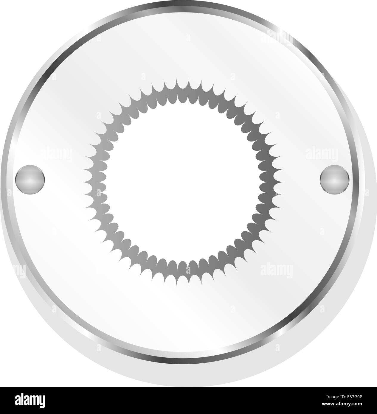 white glossy sphere icon button isolated on white Stock Photo - Alamy