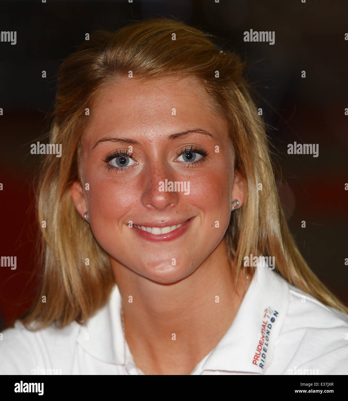Laura Trott attends a photo call for the Prudential Ride London at the ...