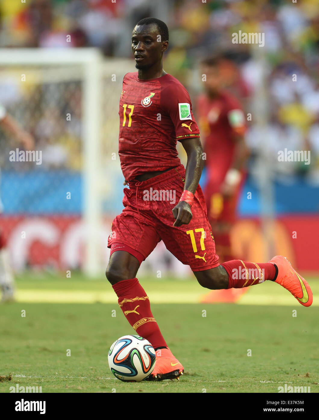 Mohammed Rabiu of Ghana in action during the FIFA World Cup 2014 group ...