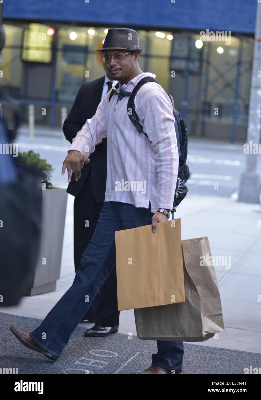 Terrance Howard returning to his Manhattan hotel Featuring: Terrance ...