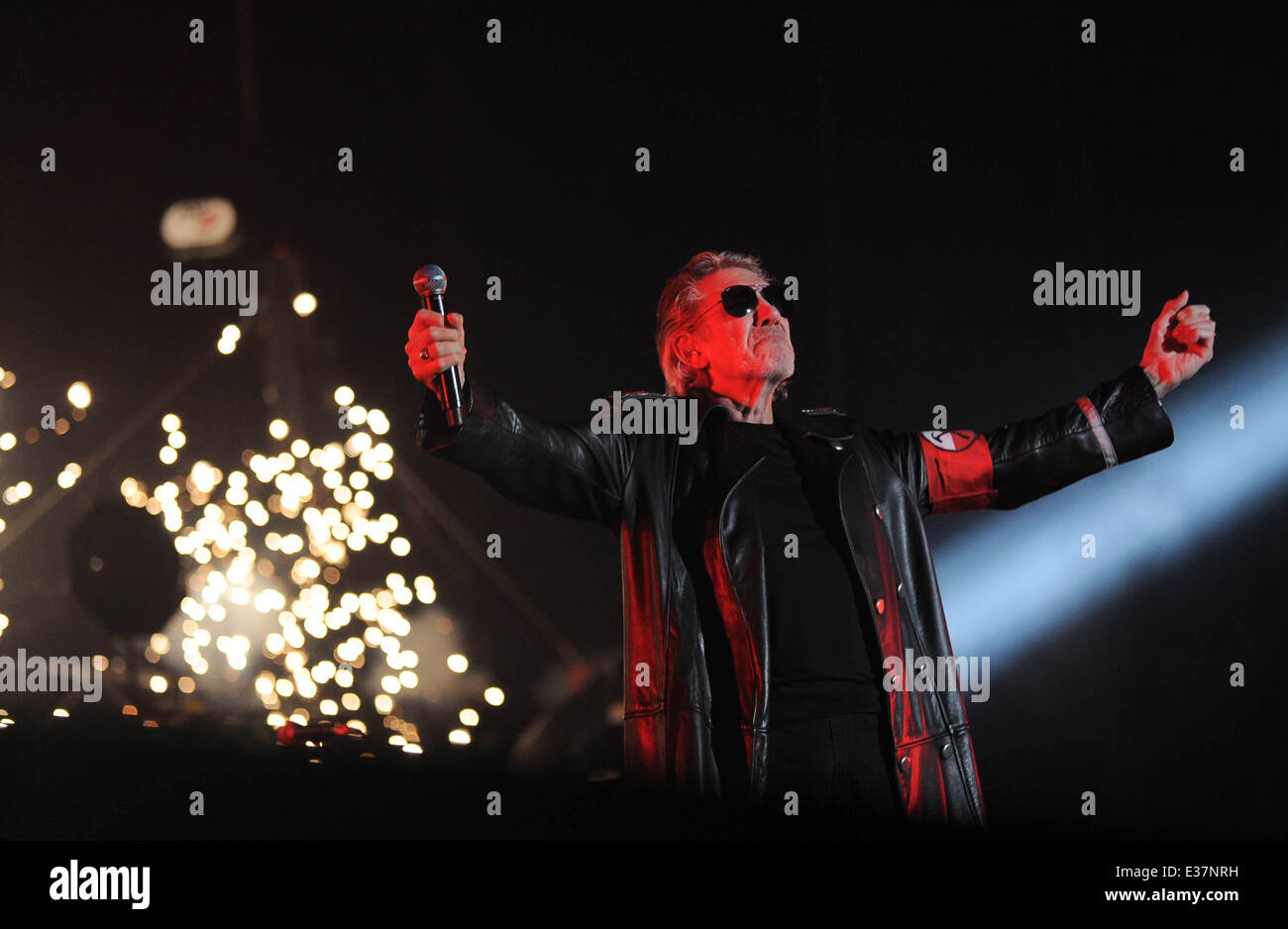 Roger Waters performs live in concert at the ITU Stadium Featuring ...
