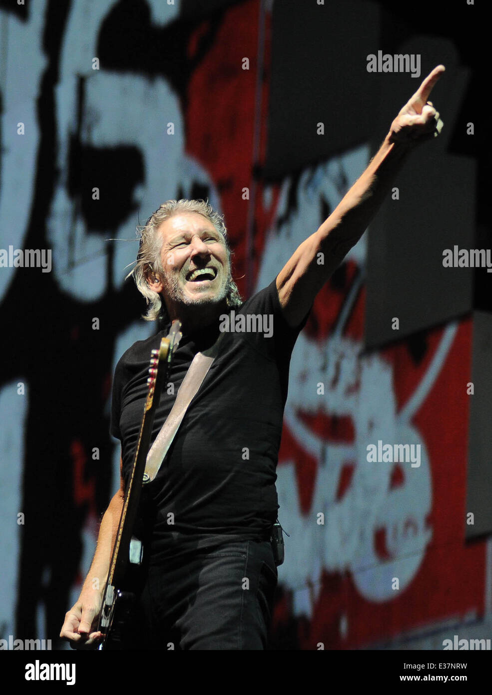 Roger Waters performs live in concert at the ITU Stadium Featuring ...