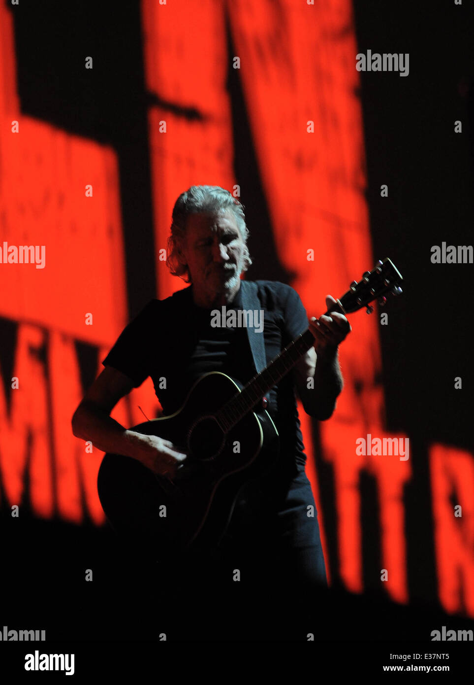 Roger Waters performs live in concert at the ITU Stadium Featuring ...