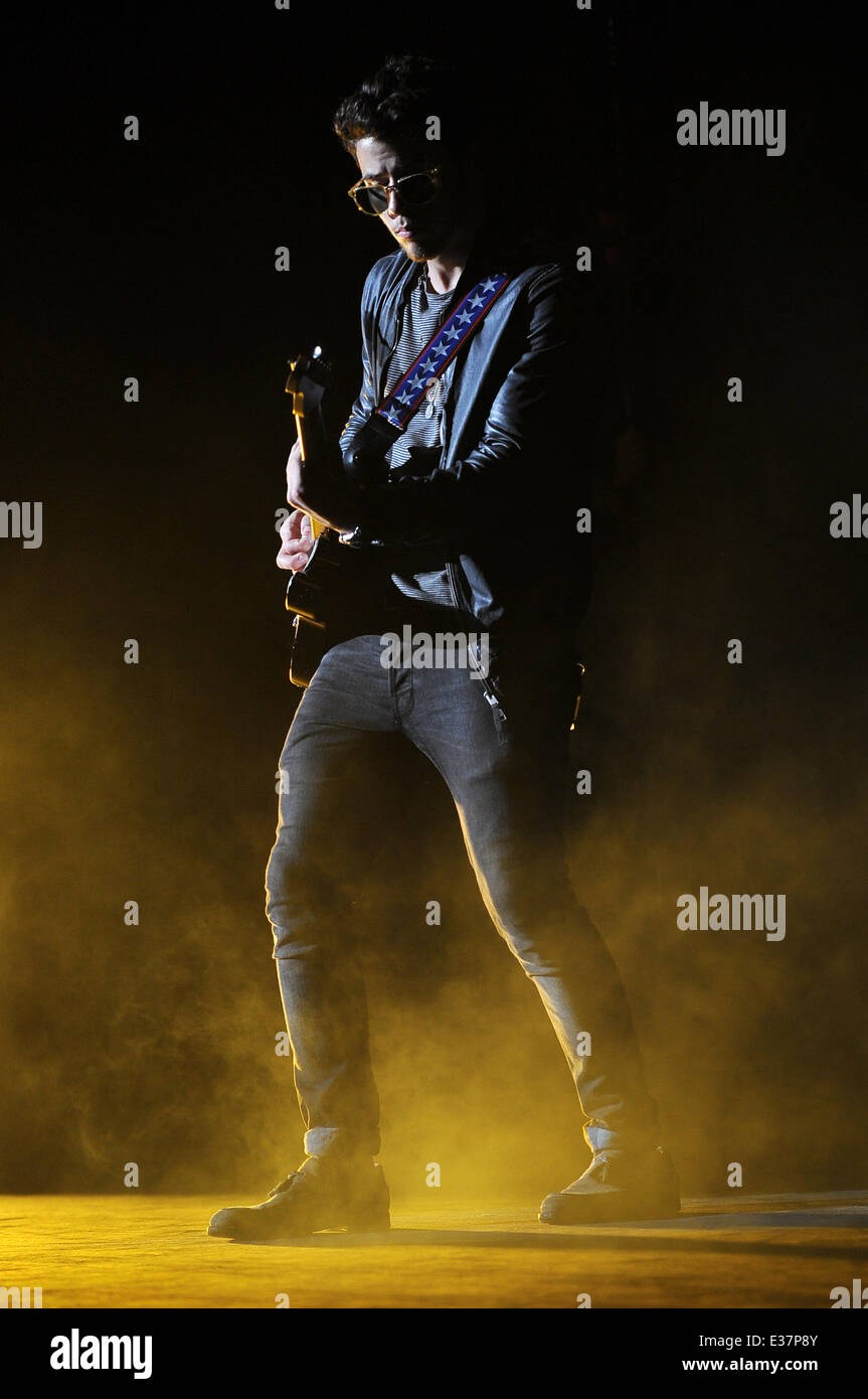 Jonas Brothers perform live as part of their international tour at ...