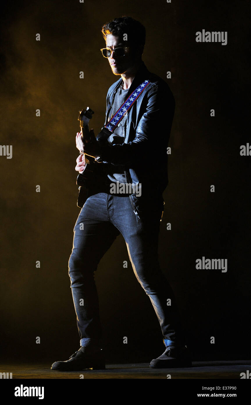 Jonas Brothers perform live as part of their international tour at ...