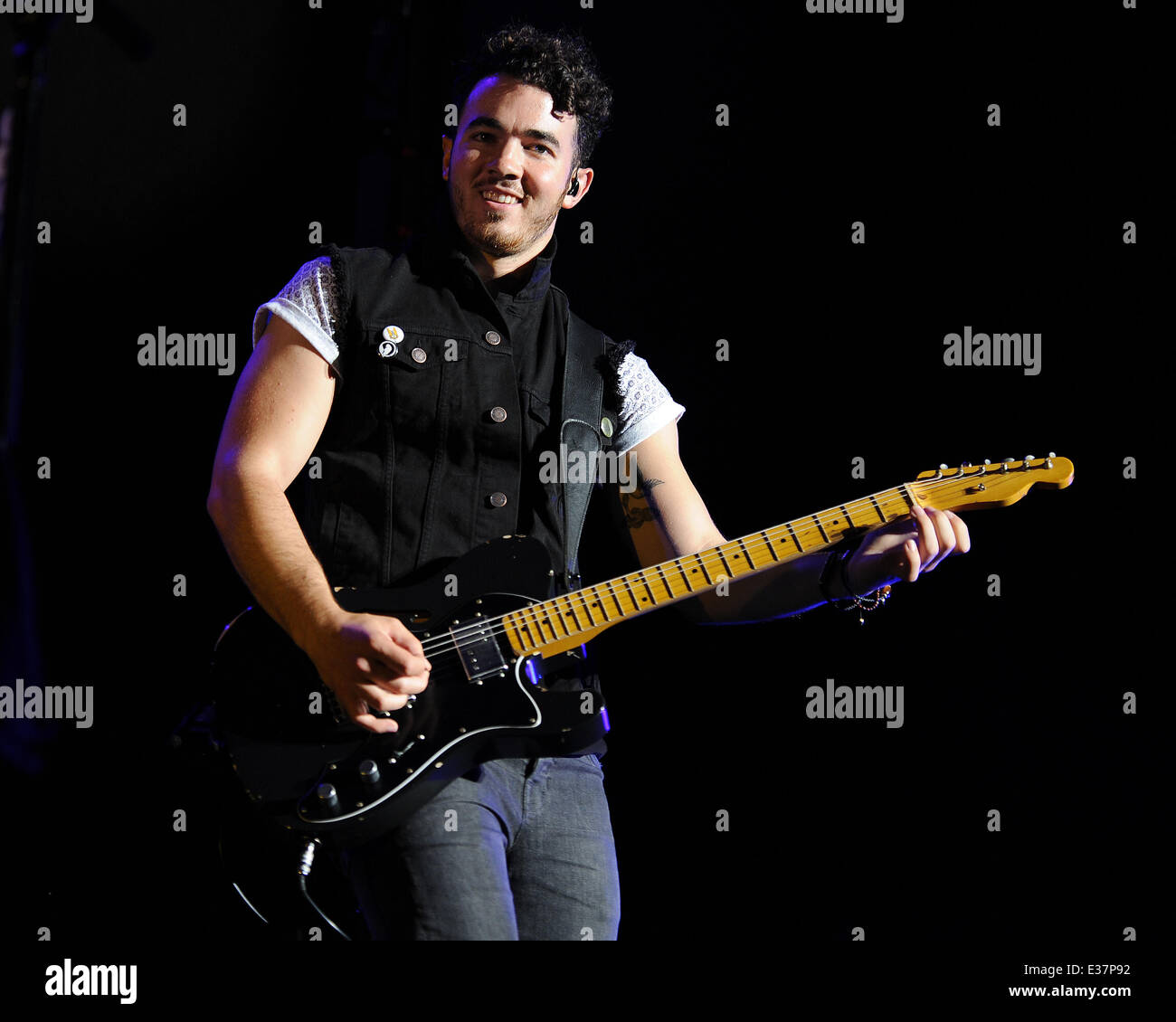Jonas Brothers perform live as part of their international tour at ...