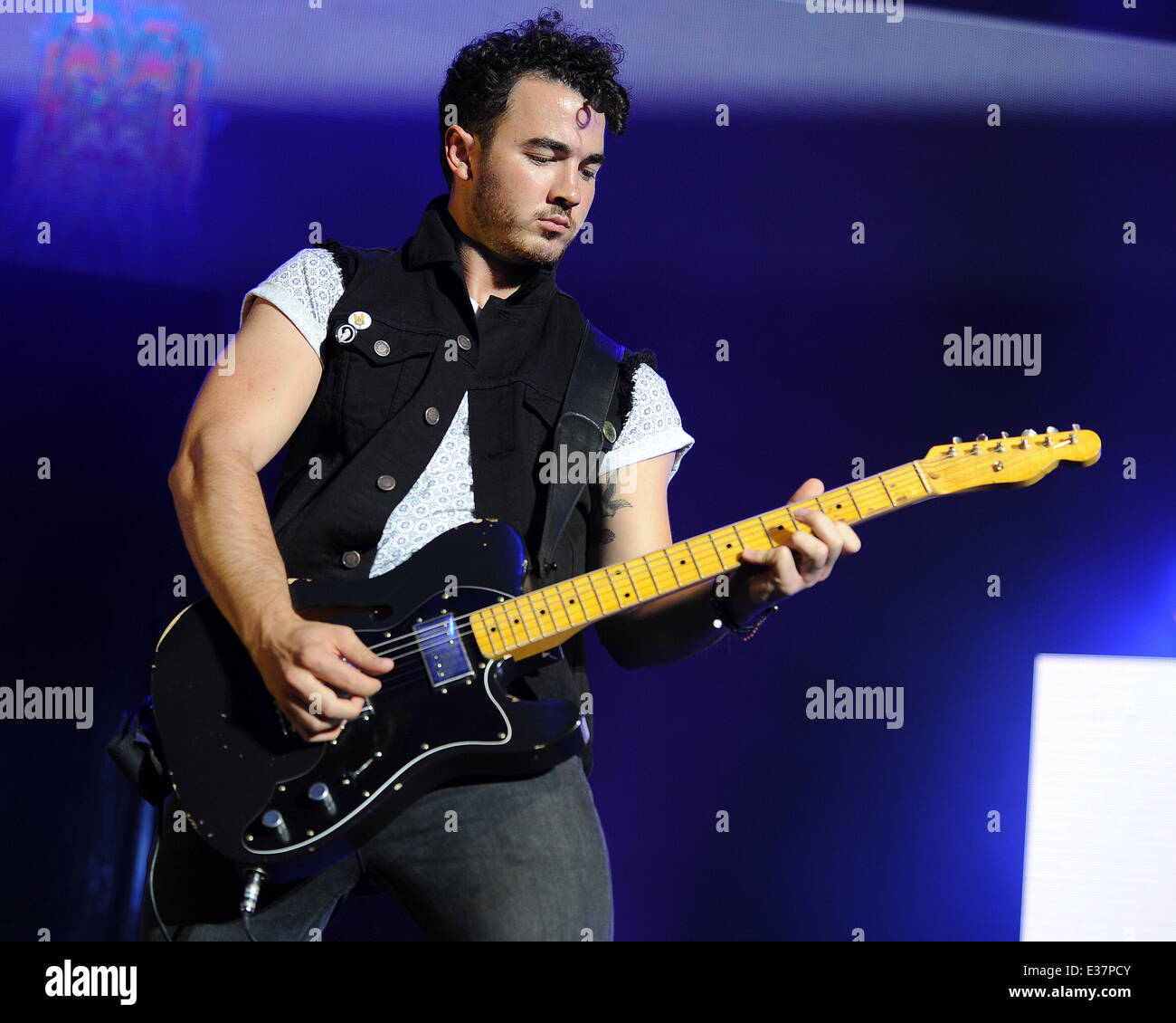 Jonas Brothers perform live as part of their international tour at ...
