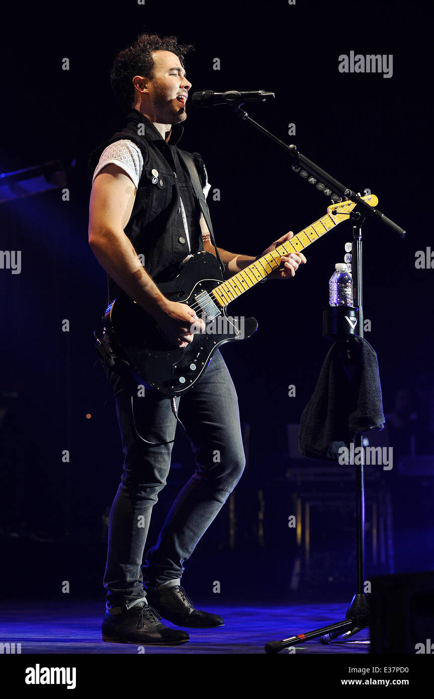 Jonas Brothers perform live as part of their international tour at ...