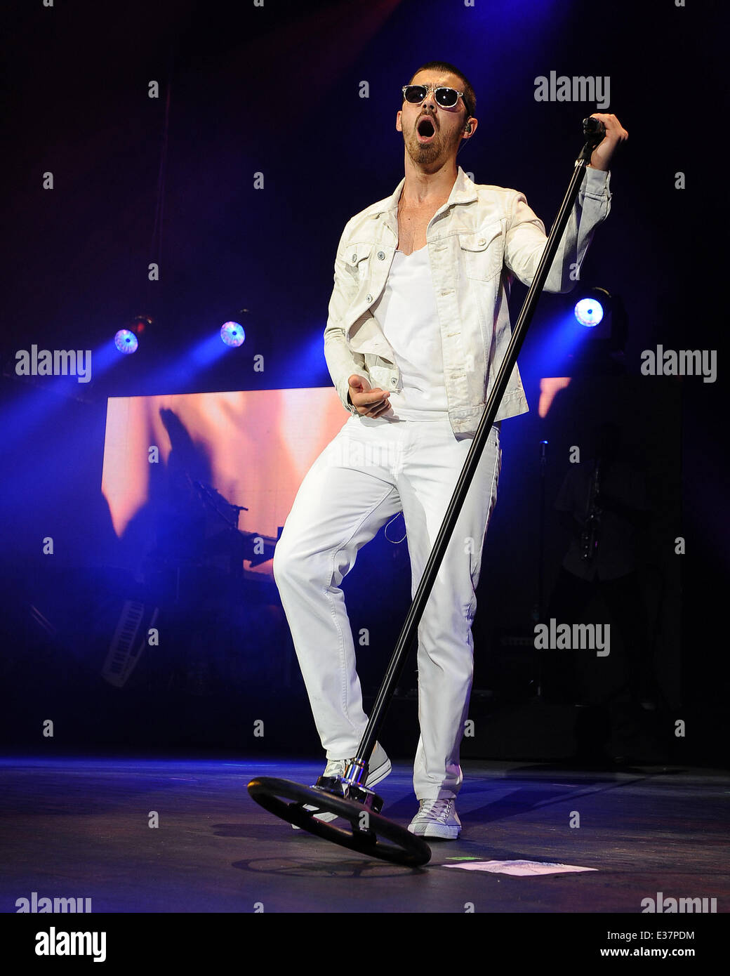 Jonas Brothers perform live as part of their international tour at ...