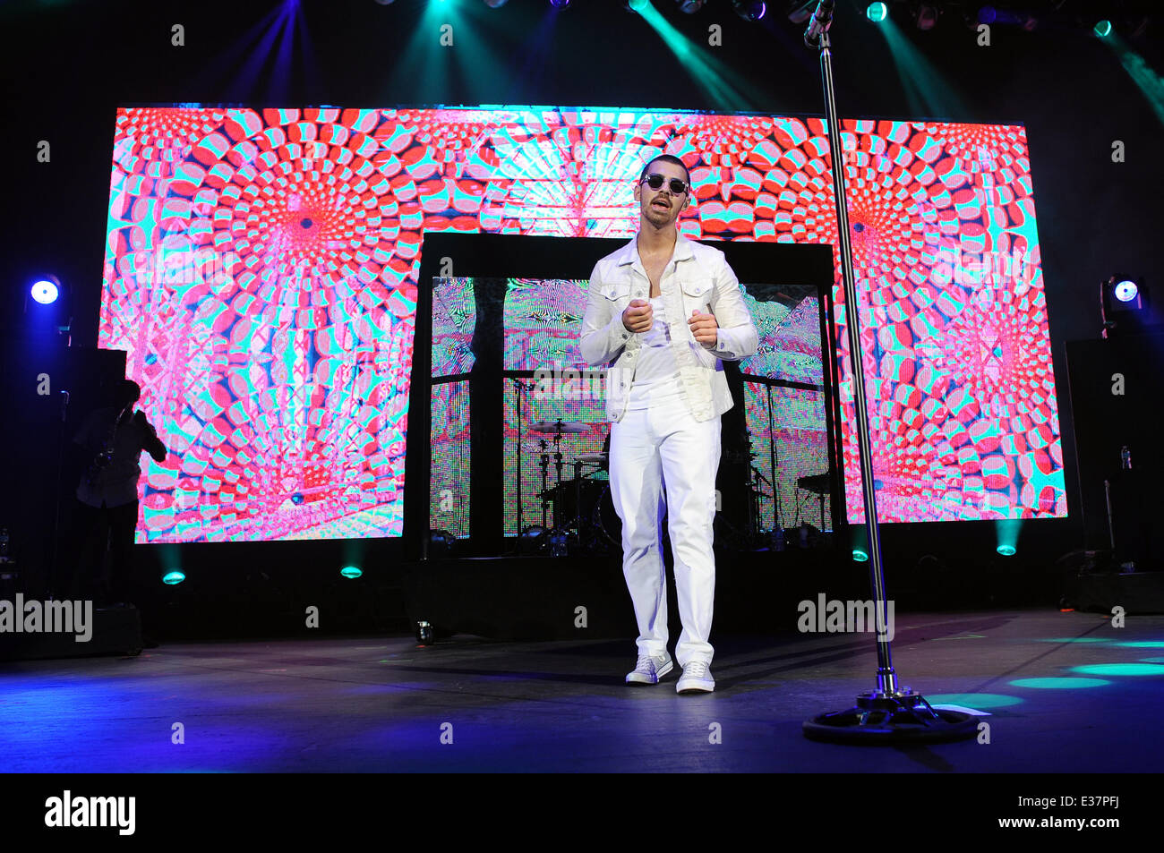 Jonas Brothers perform live as part of their international tour at ...