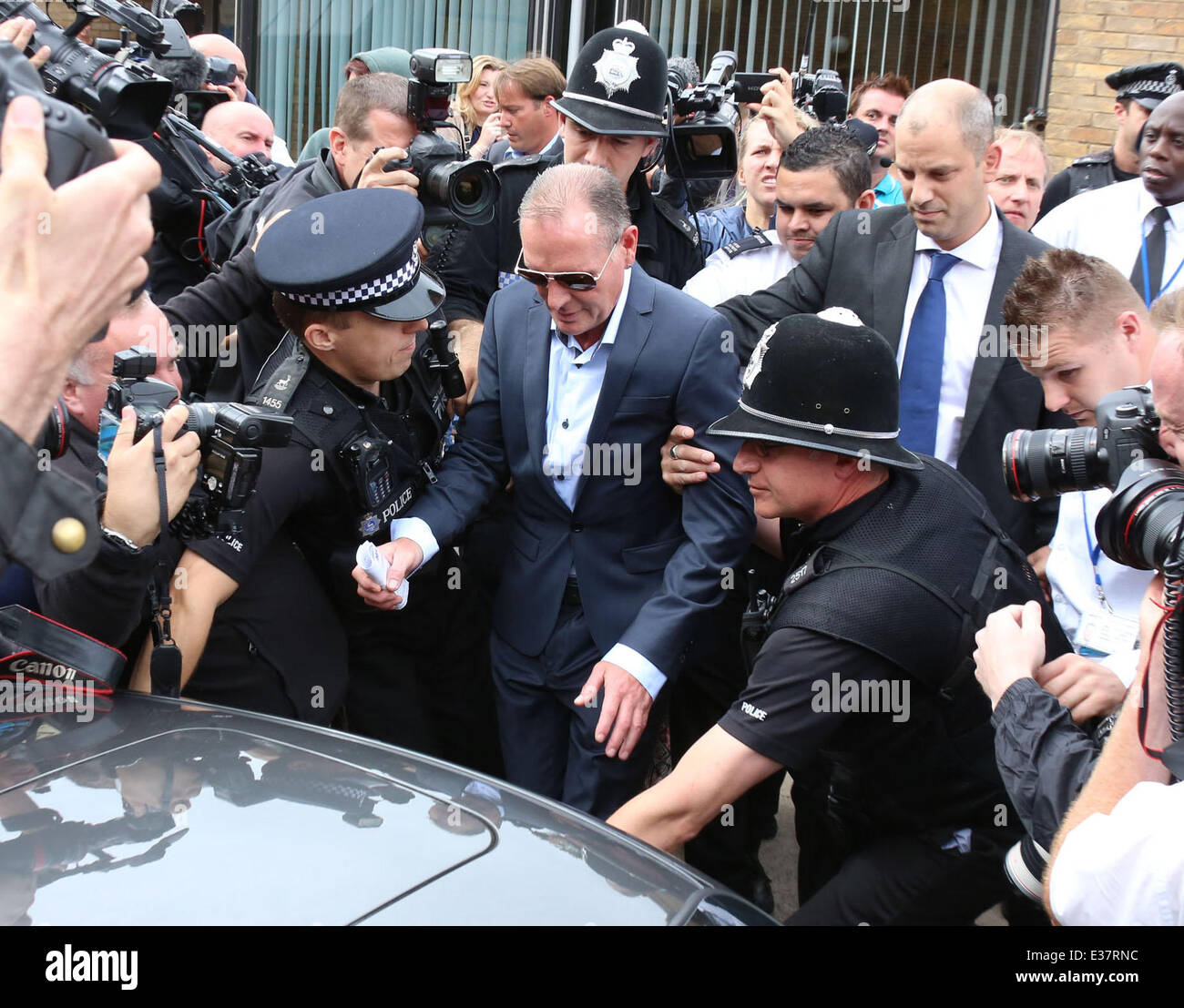 Paul Gascoigne leaving Stevenage Magistrates Court Featuring: Paul ...