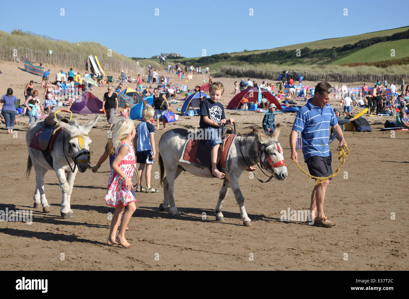 Traditional english seaside donkey rides hi-res stock photography and ...