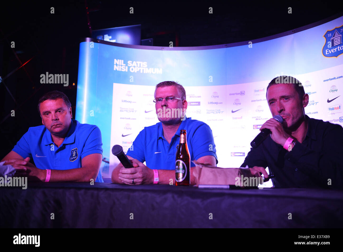 Everton Football Club meet and greet in Miami Featuring: Graeme Sharp ...