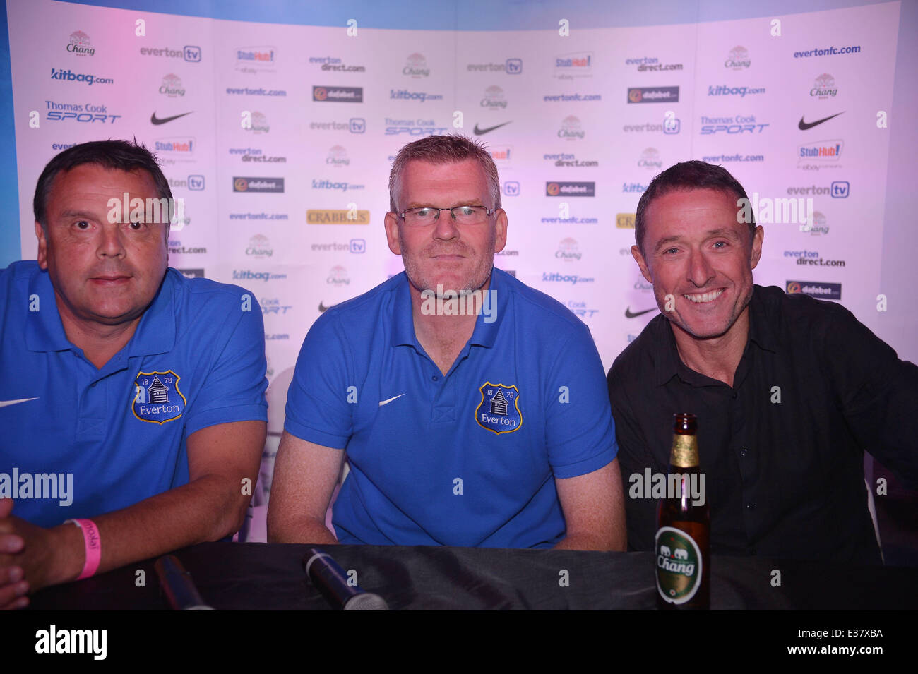 Everton Football Club meet and greet in Miami Featuring: Graeme Sharp ...