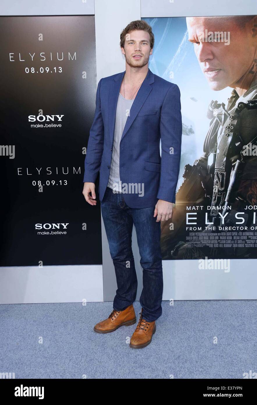 Elysium - Los Angeles Premiere Featuring: Derek Theler Where: Hollywood ...