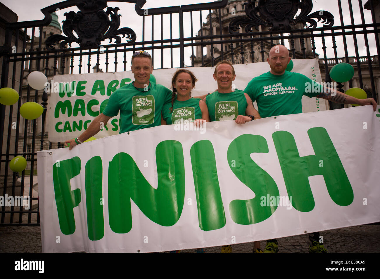 Belfast City Hall,UK. 22nd June 2014. Darren Hamilton, Tara Malone ...